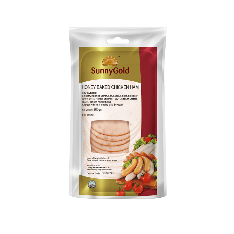 SunnyGold Honey Baked Chicken Ham 200g – Leong Hup Food